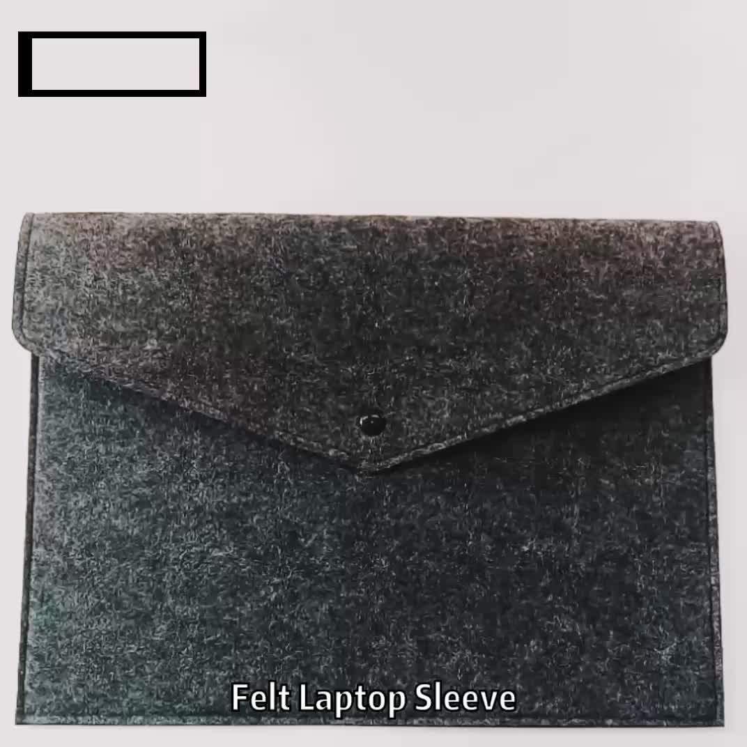 Snap Button Design Soft Envelope Bag Felt File Holder A4 Felt Document ...