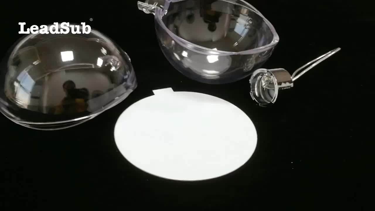 Sublimation Plain Mini Floating Plastic Round Clear Christmas Ball ...