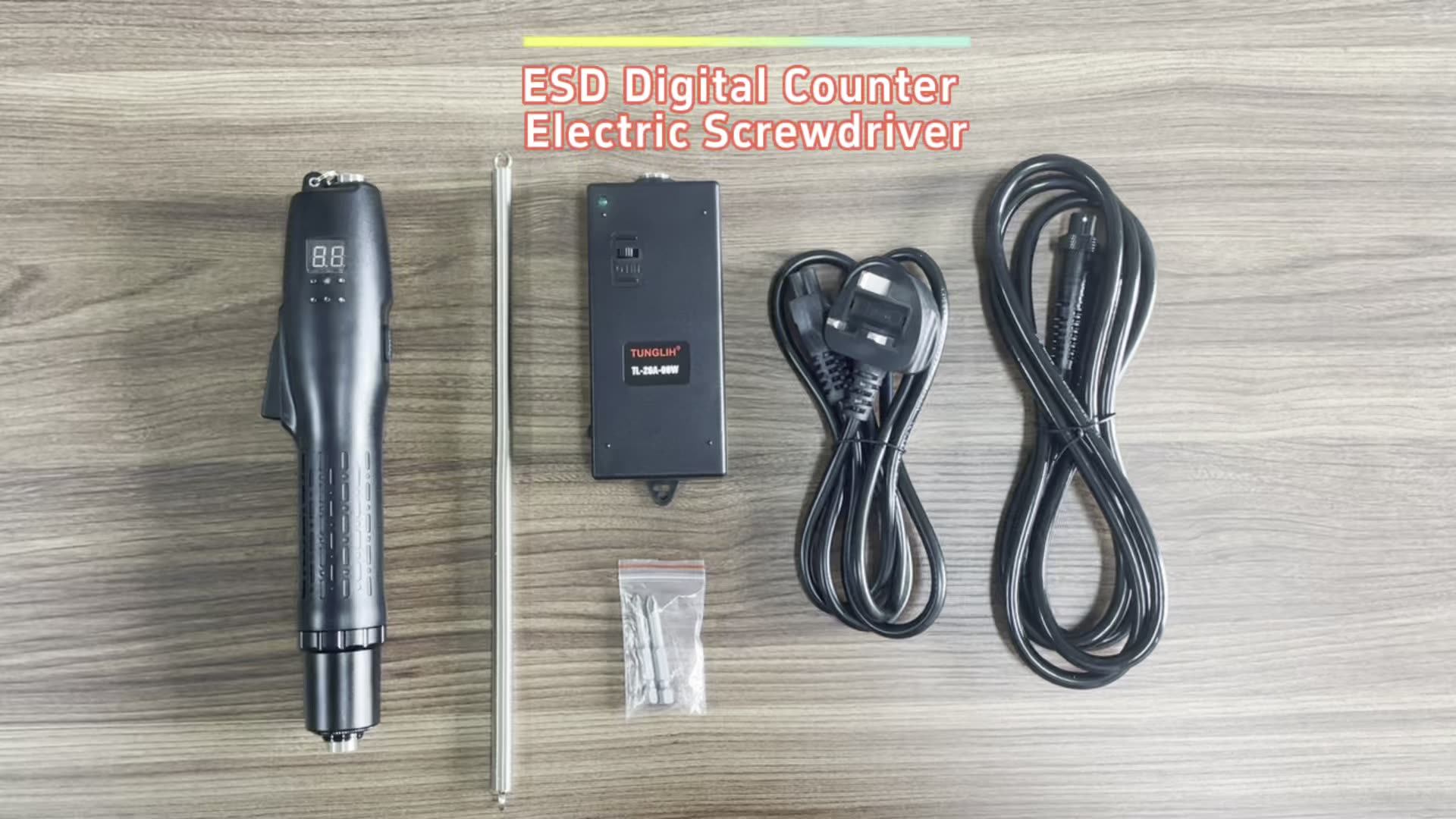 Screw Locking Adjustable Torque Screwdriver Counter Brushless Electric ...