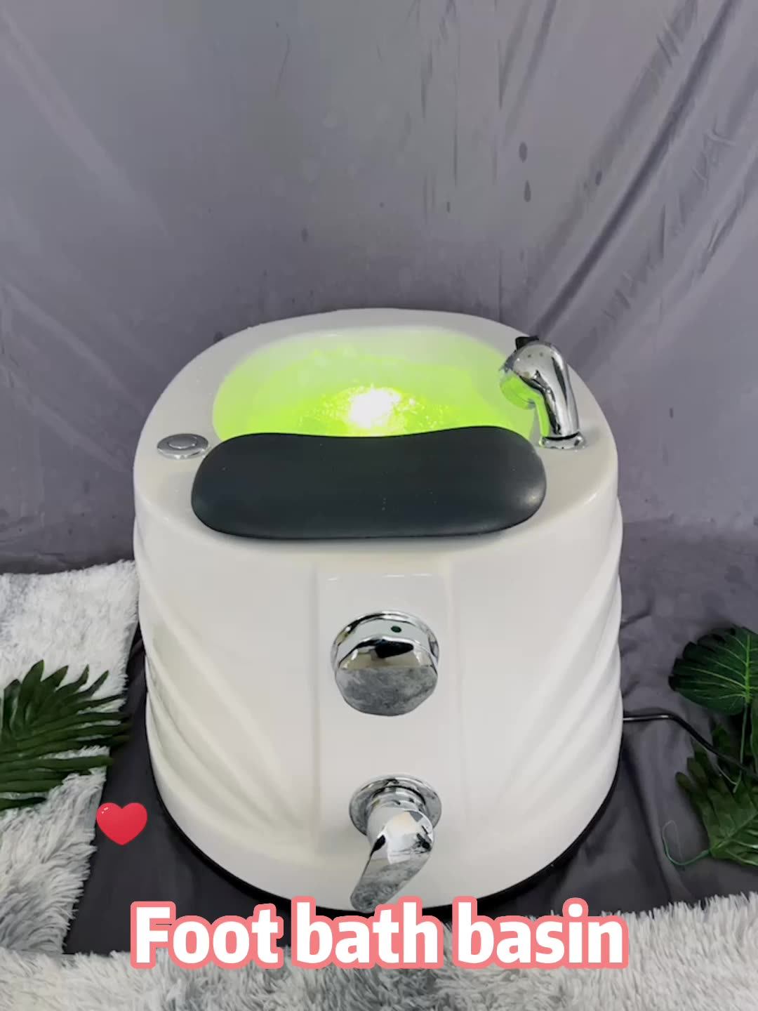 Whirlpool Pedicure Bowl Fiberglass Foot Spa Massage Pedicure Basin With ...