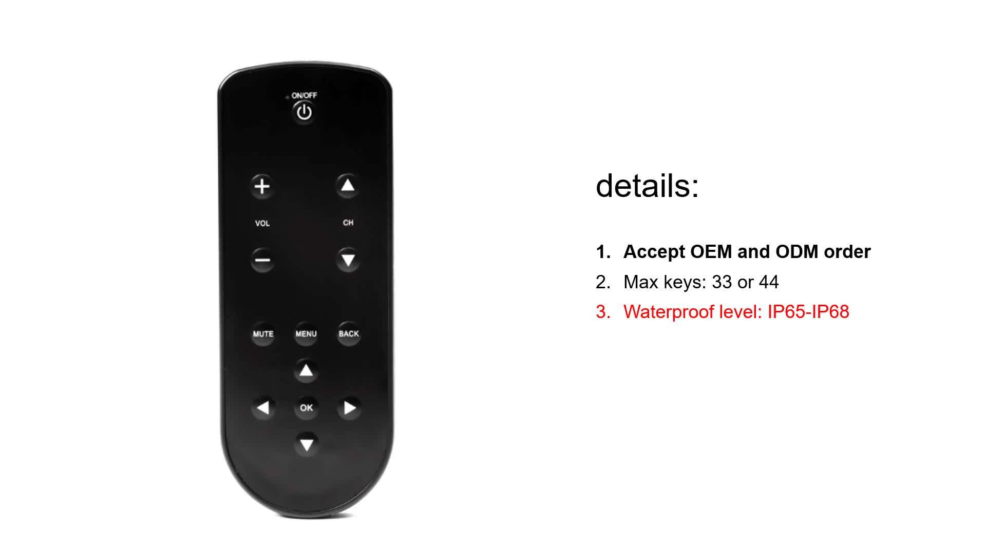 2019 Arrival Simple Hotel Tv Remote Control Ir Programming Controller ...