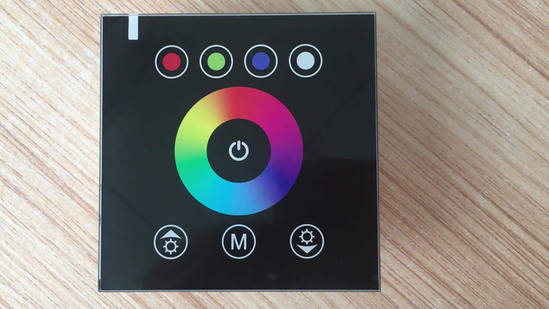 Glass Panel Wall Mounted Rgbw Led Dimmer Touch Led Controller For Led ...