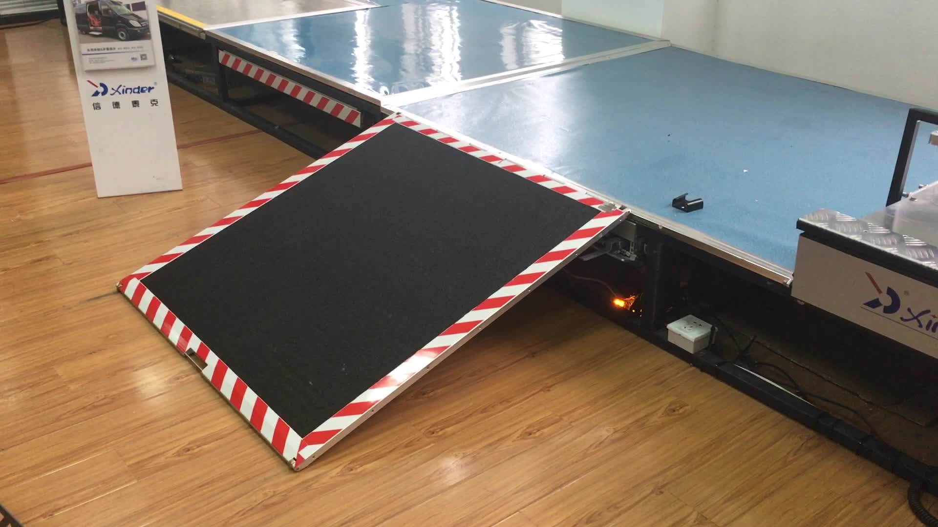 Ce Certified Aluminum Electric Wheelchair Ramp Used For City Bus With ...