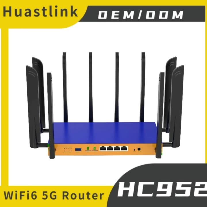 Huastlink Hc952 12v 24v Power Dual Sim Card Wifi6 1800mbps Dual 5g / 4g ...