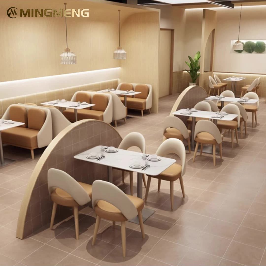 Wholesale Modern Restaurant Furniture Sets Cafe Fast Food Booth Seating ...