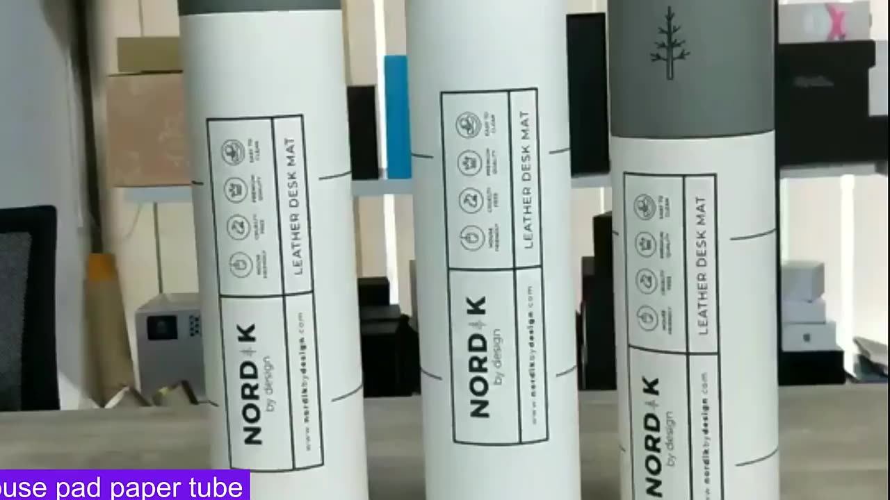 Custom Logo Biodegradable Craft Paper Tube Mousepad Packaging Box Round ...