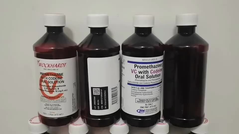 16oz 500ml Empty Amber Cough Syrup Wockhardt Hi-tech Actavis Bottle ...
