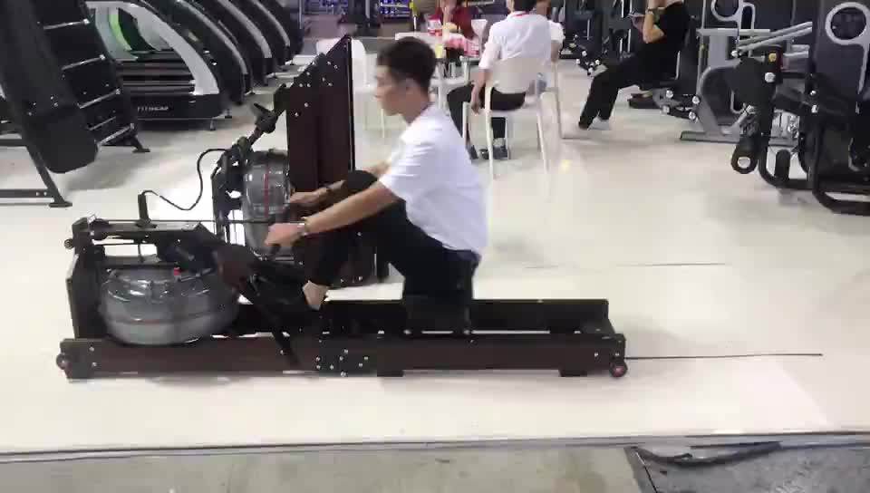 Foldable Wood Water Rower Trainer Rowing Machine For Home And Gym ...