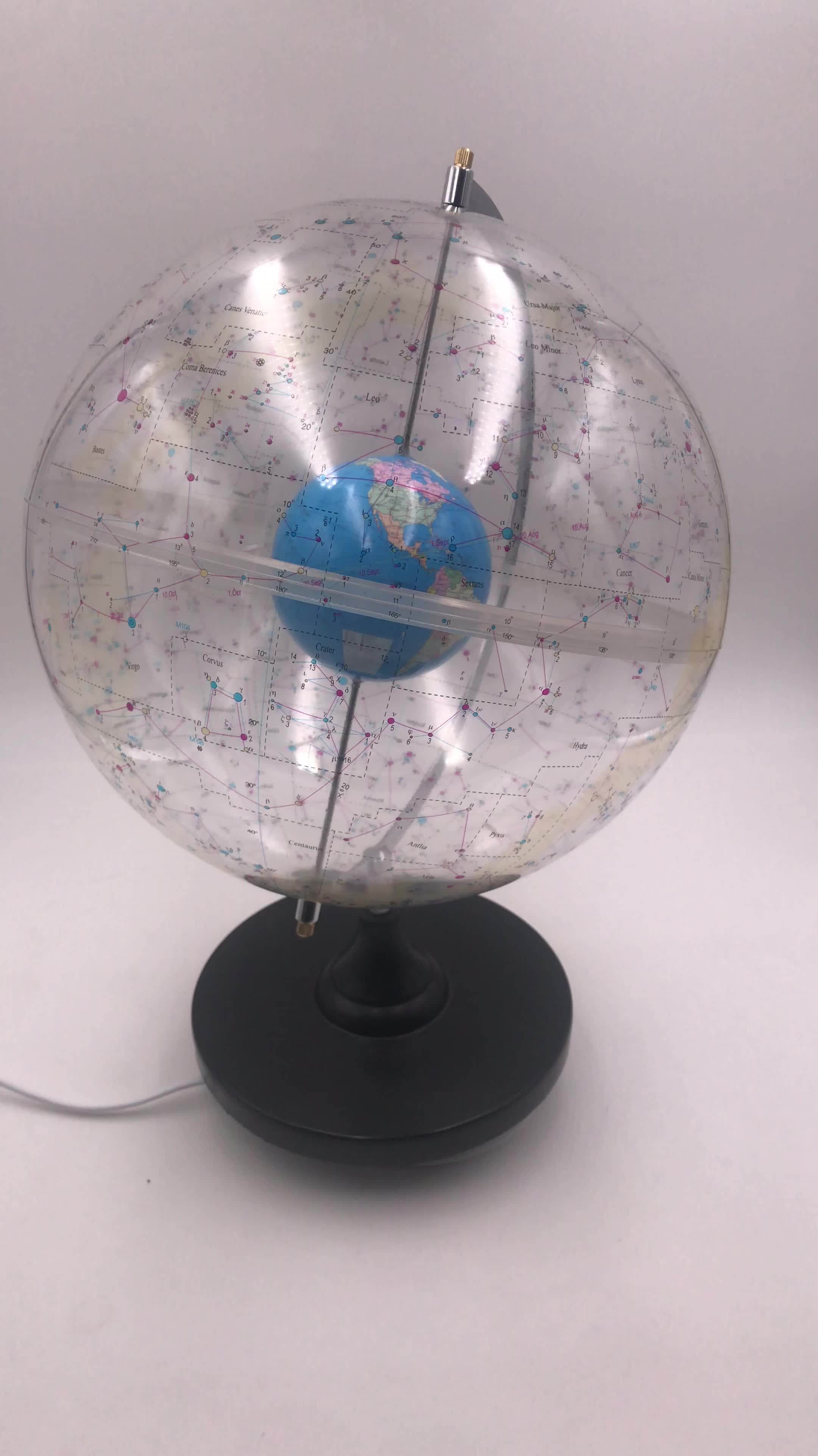 Gelsonlab Hsga-015 Geography Instrument 32cm Transparent Astronomy Globe Transparent Celestial ...