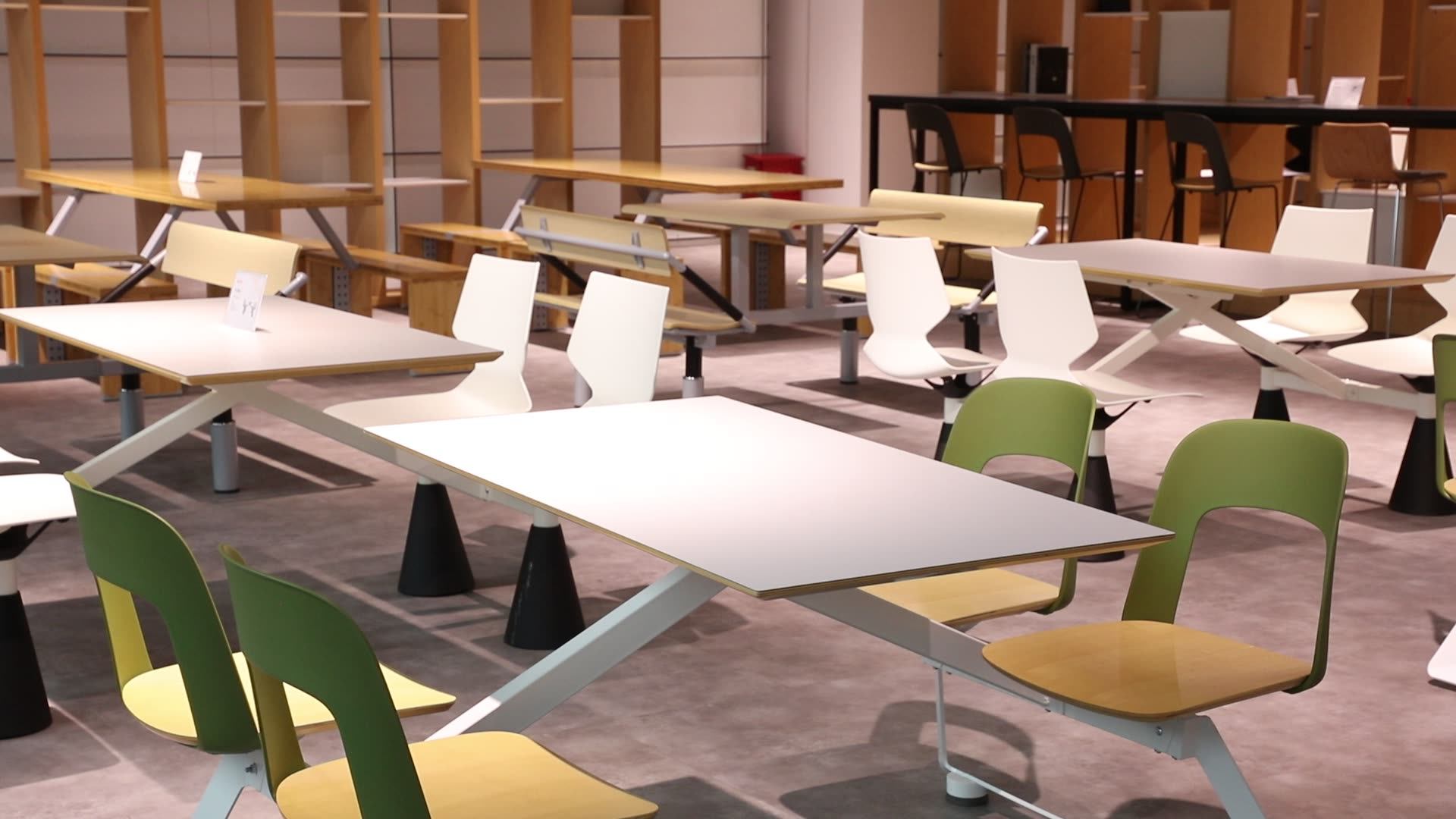 Cheap 4 Person Fast Food Restaurant Furniture Dining Table And Chair ...