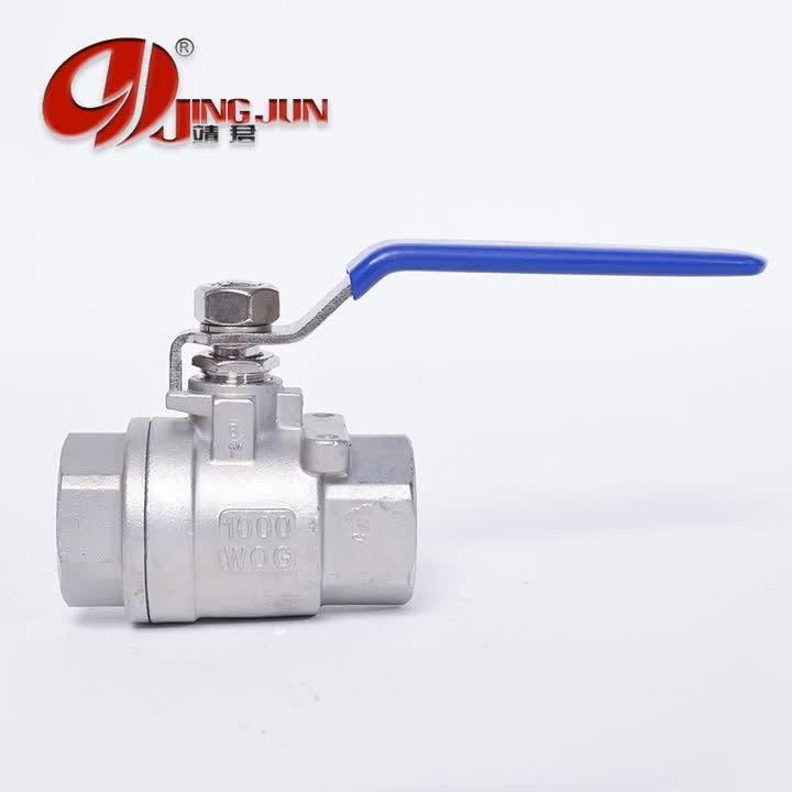 自产自销不锈钢两片式重型带锁球阀水阀2PC大体加厚DN25 304材质-阿里巴巴