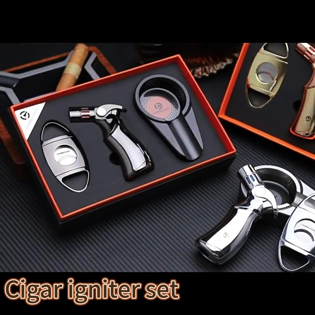 Wholesale Butane Refillable Gas Lighter Kitchen Four Flames Jet Torch ...