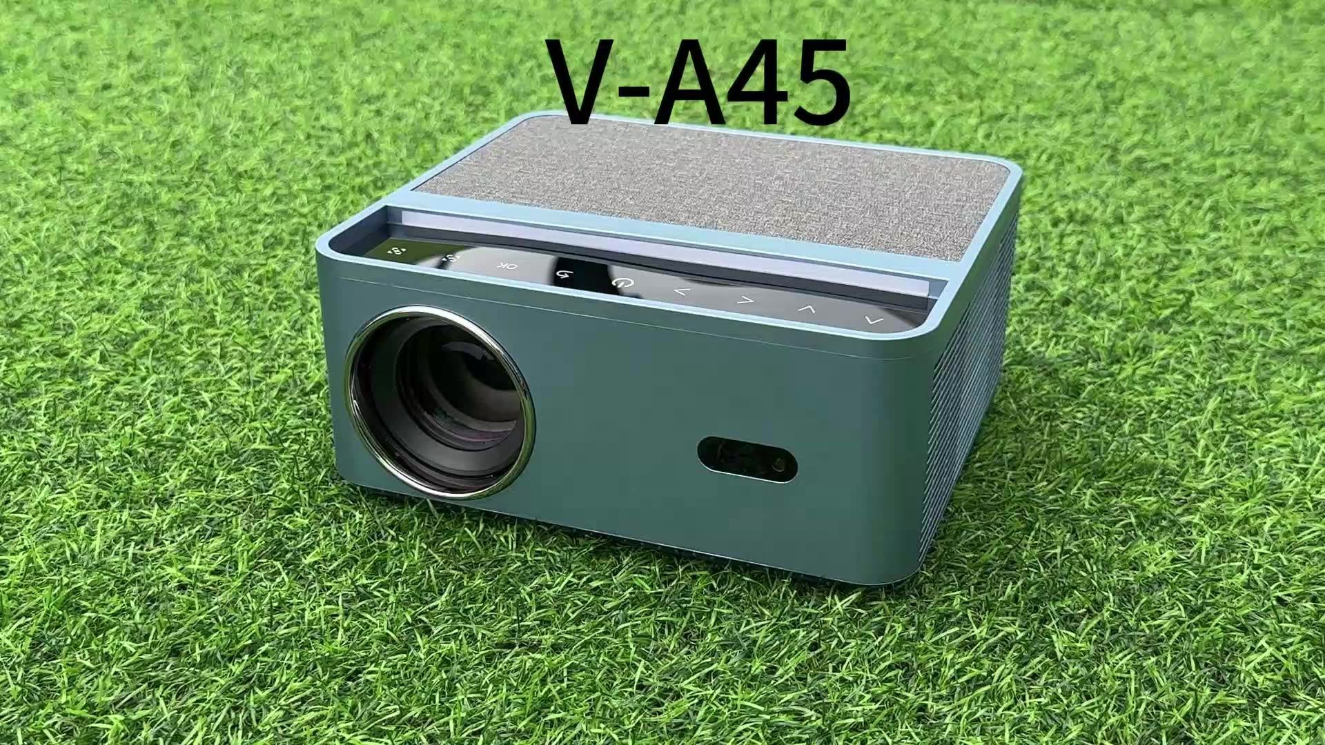 Vsmile New Upgrade V-a45 Smart Android 9.0 Projector Outdoor Home Theater Portable Mini ...