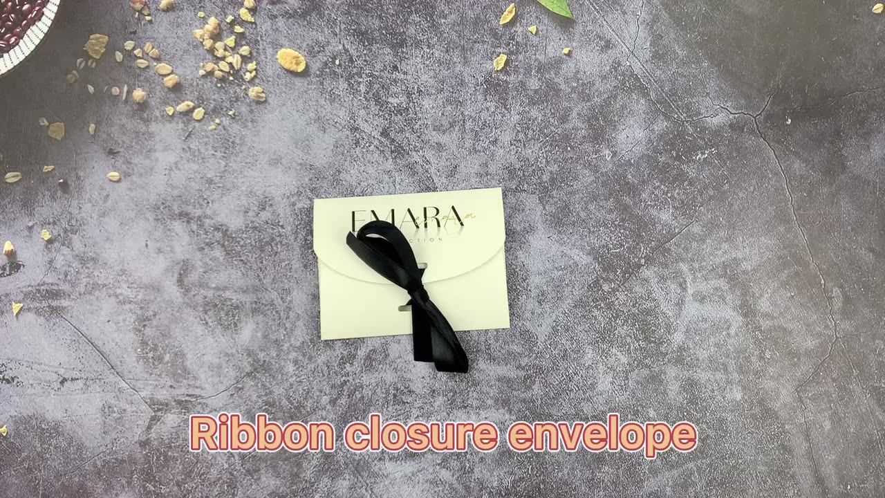 Customized Hot Foil Logo Envelope Shape Silk Scarf Packaging Gift Box ...