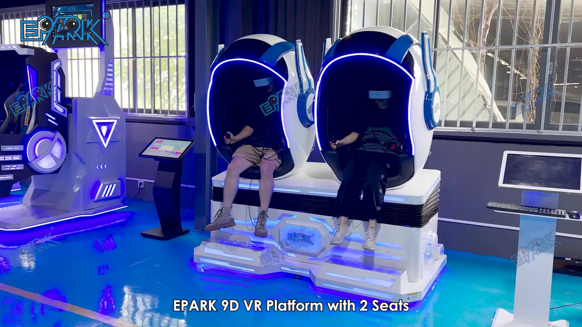 Epark 9d Vr Egg Chair Cinema 9d Simulador De Cinema Roller Coaster Virtual Reality 2 Players Egg ...