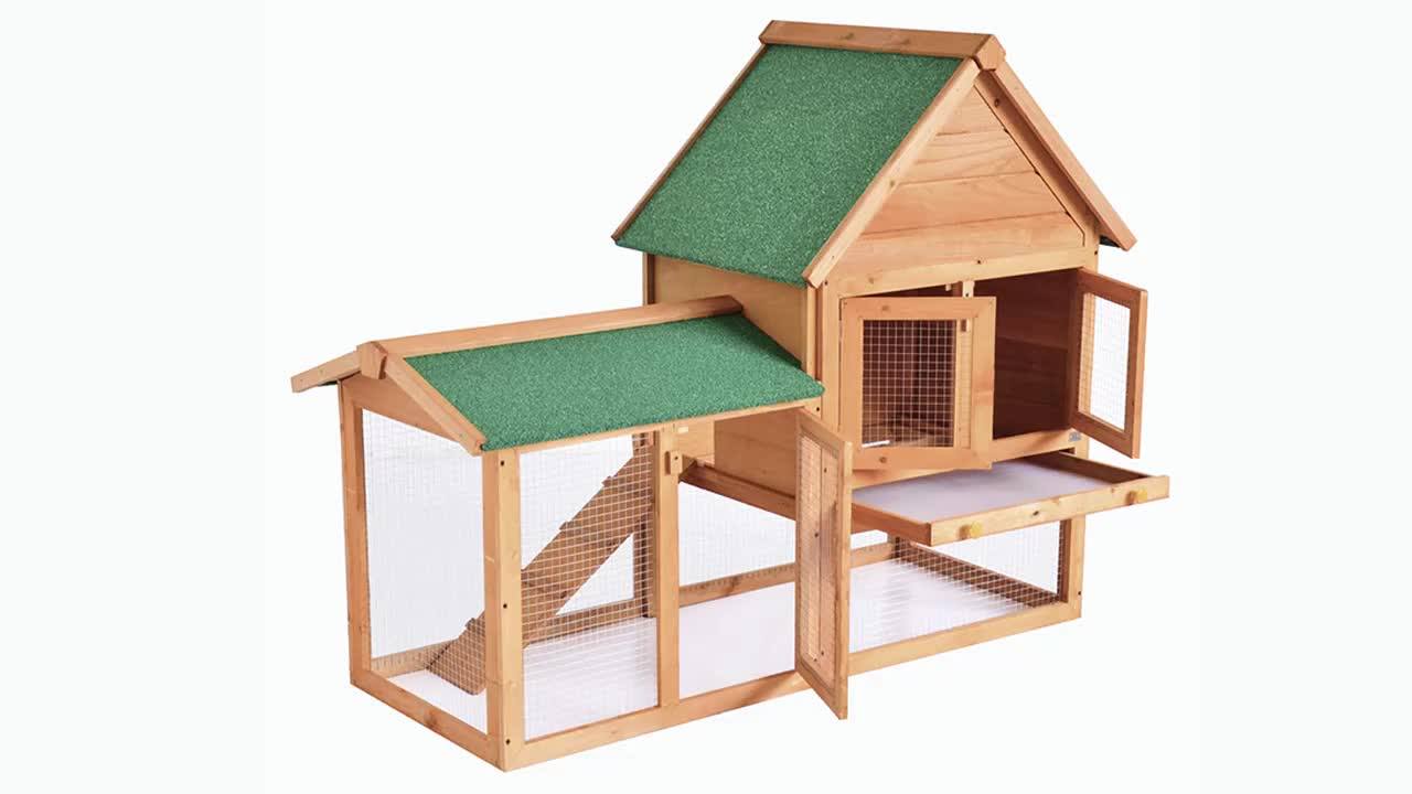 Big Wooden Rabbit House Hutch Cage Sale For Pets - Buy Wooden Rabbit ...