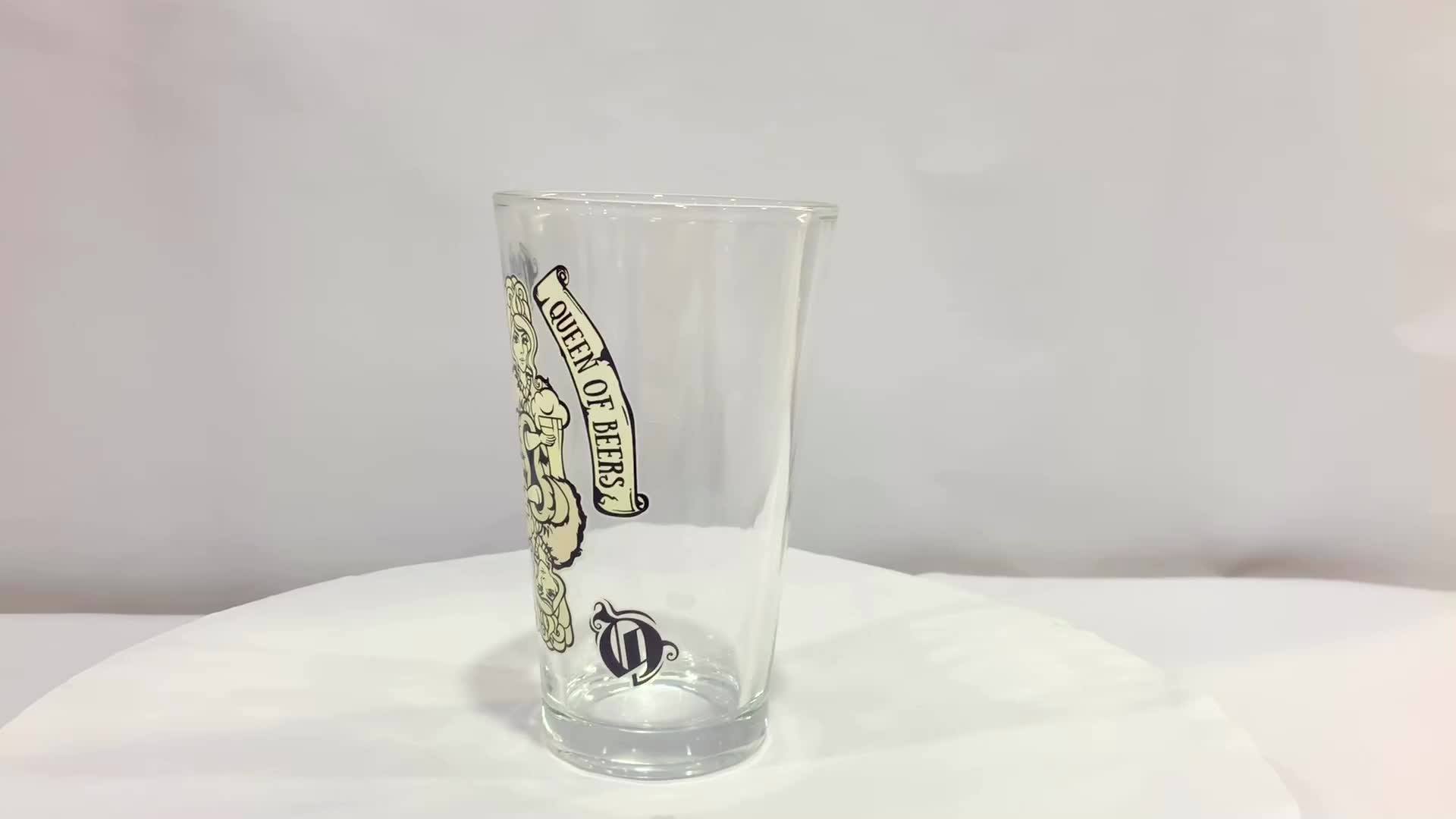 16oz Custom Promotional Pint Pilsner Beer Glass Cup - Buy High Factory ...