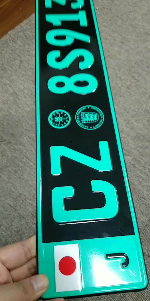 Factory Wholesale Hide Euro Car Number Plate Custom Promotional ...