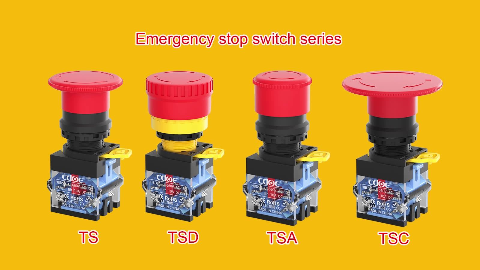 Cdoe High Current Ip65 Self-locking Elevator Control 22mm 10a 1no1nc ...