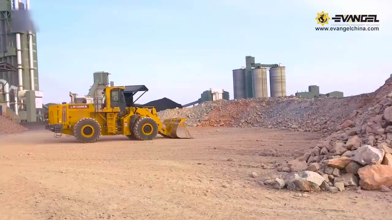 10 Tons Backhoe Loader Tractor With Front Loader Lw1000kn Heavy Duty ...