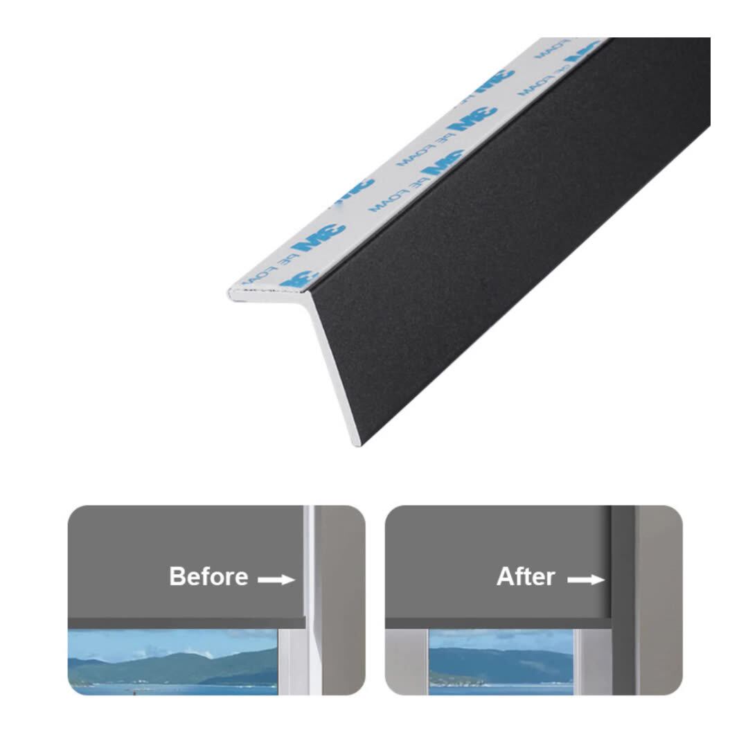 Blackout Light Blockers Side Tracks,Pvc Light Gap Blockers For Window ...