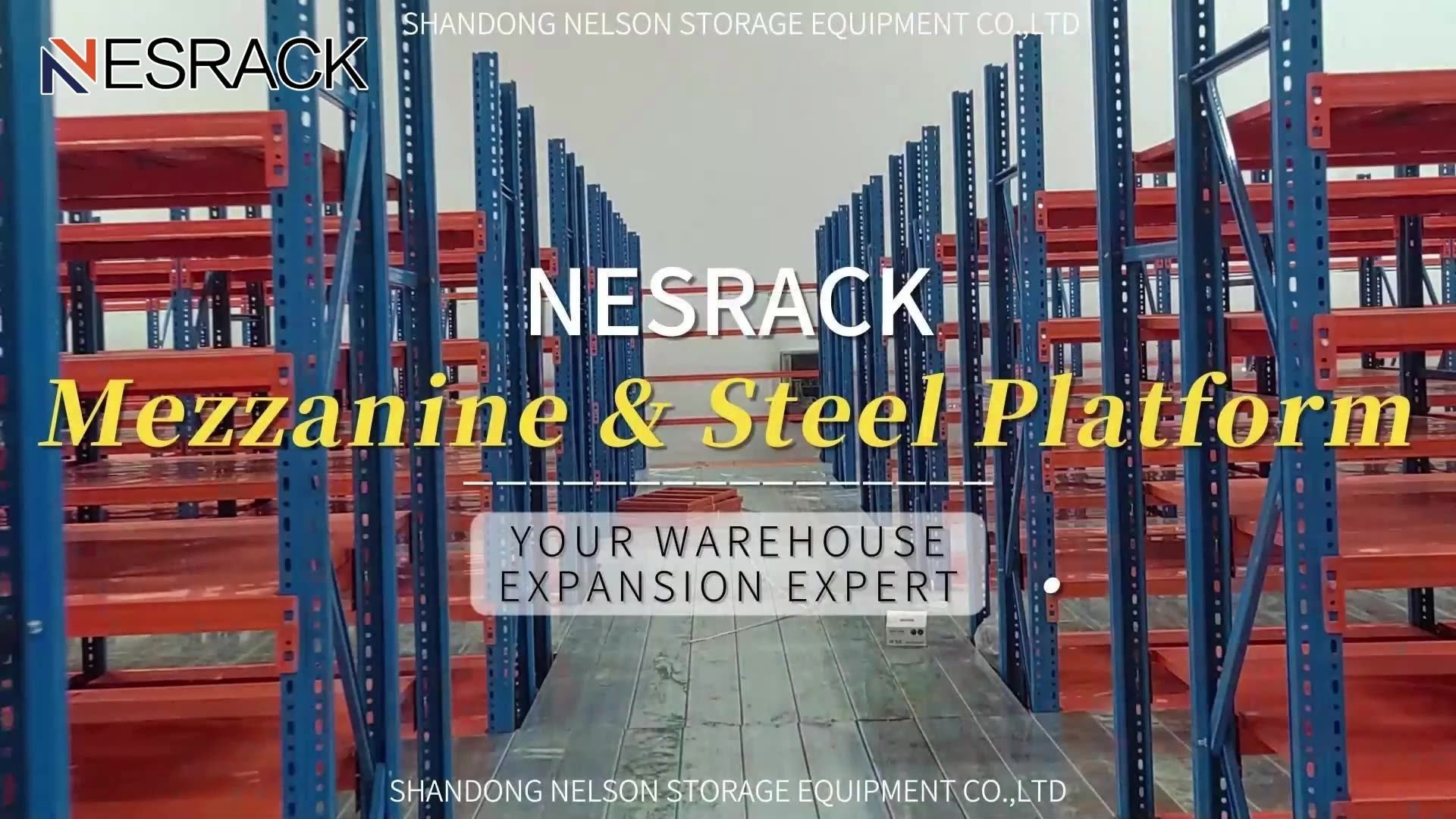 Heavy Duty Multi Tier Steel Grating Floor Mezzanine Platform Mezzanine ...