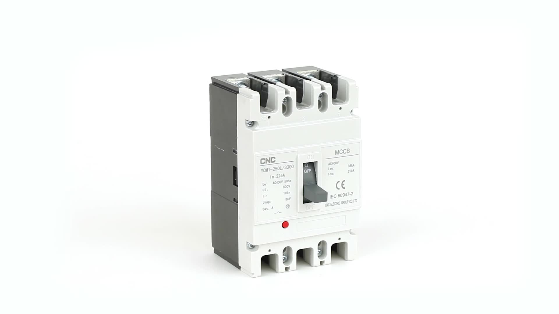 Ycm1 Series Mccb Circuit Breakers 63a 100a 125a 250a 400a 630a 800a 3p 4p 400v/690v Electric ...