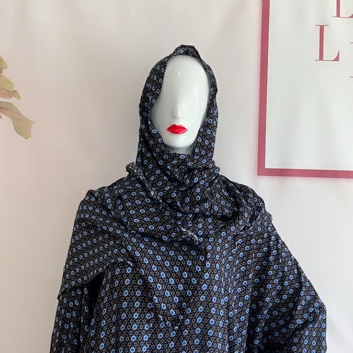 Prayer Robe Head Scarf Abaya Islamic Clothing For Women Loose Robe ...