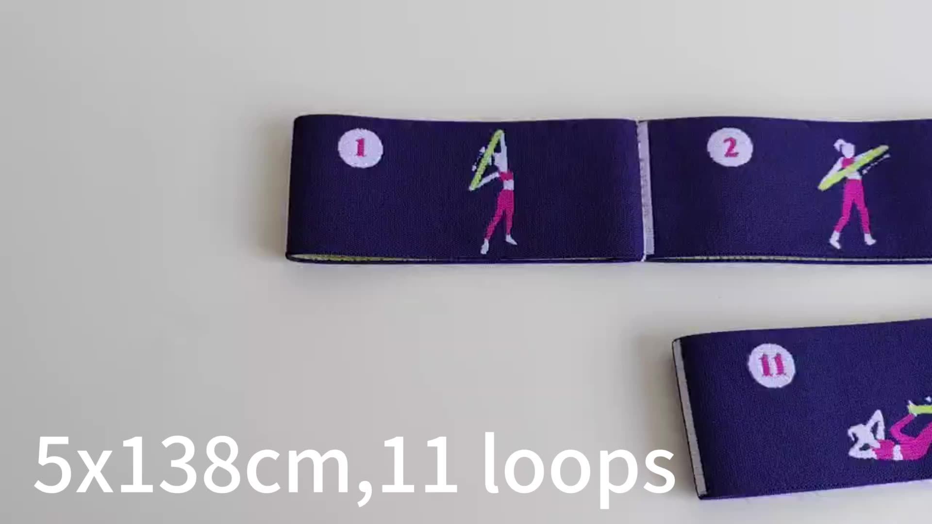 High Elastic Digital Tension Stretch Resistance Band Exercise Belt ...