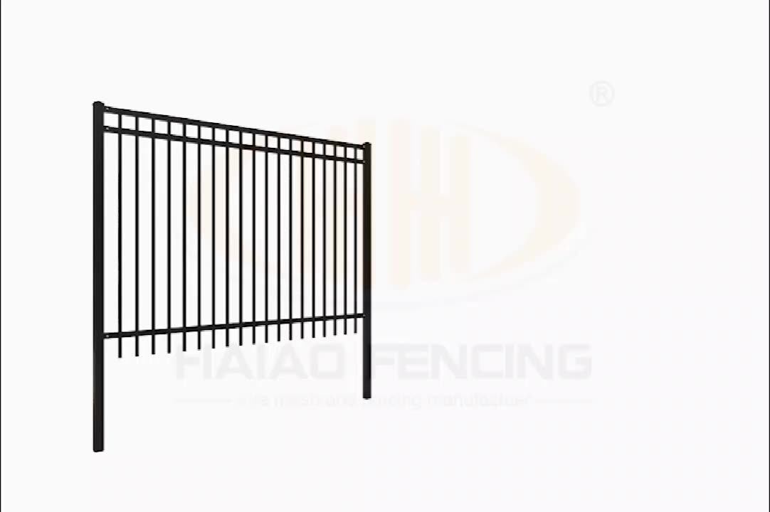 Decorative Powder Coated Wrought Iron Fence Steel Fence - Buy Iron ...