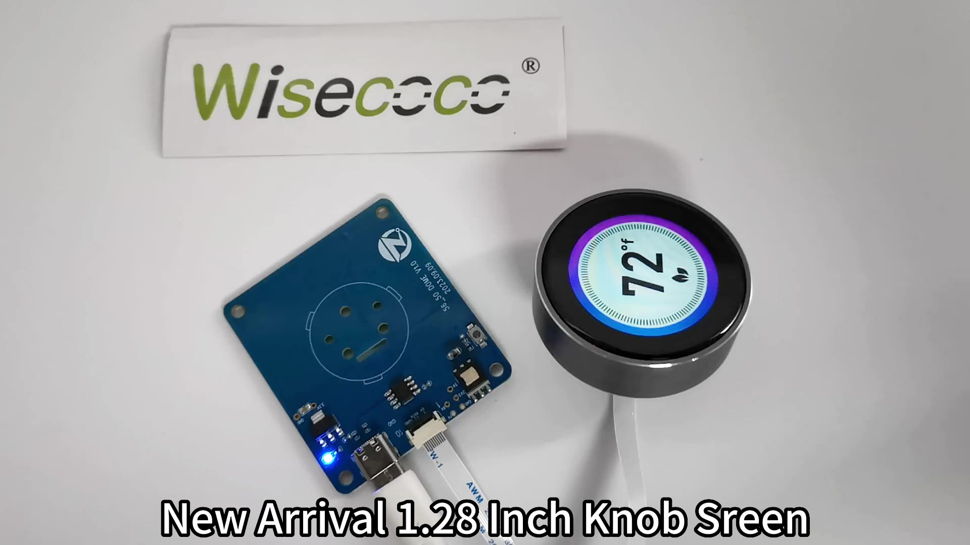 Circular Display Knob 1.28 Inch Ips Tft Hmi Ronund Screen Lcd Module White Goods Panel - Buy ...