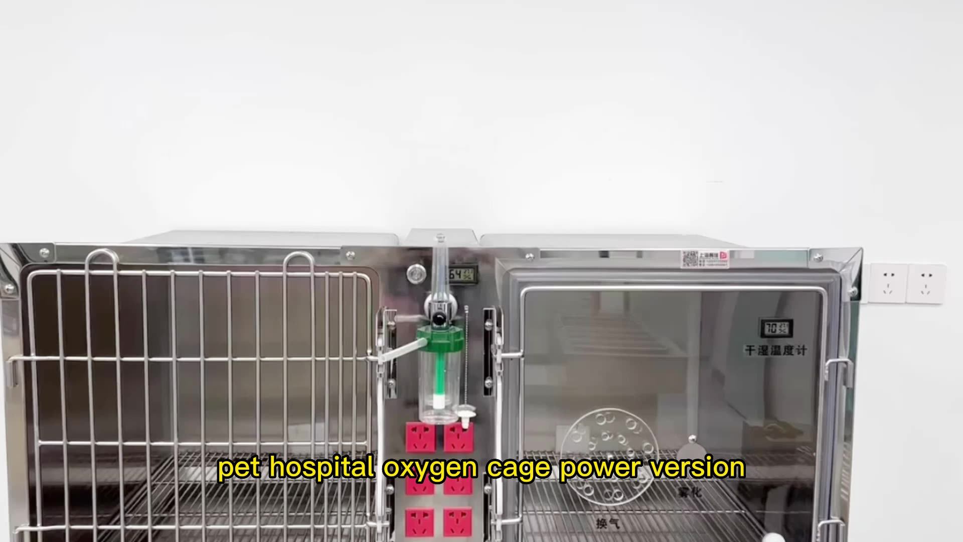 Stainless Steel Veterinary Medical Cage Animal Pet Icu Care Oxygen Cage ...