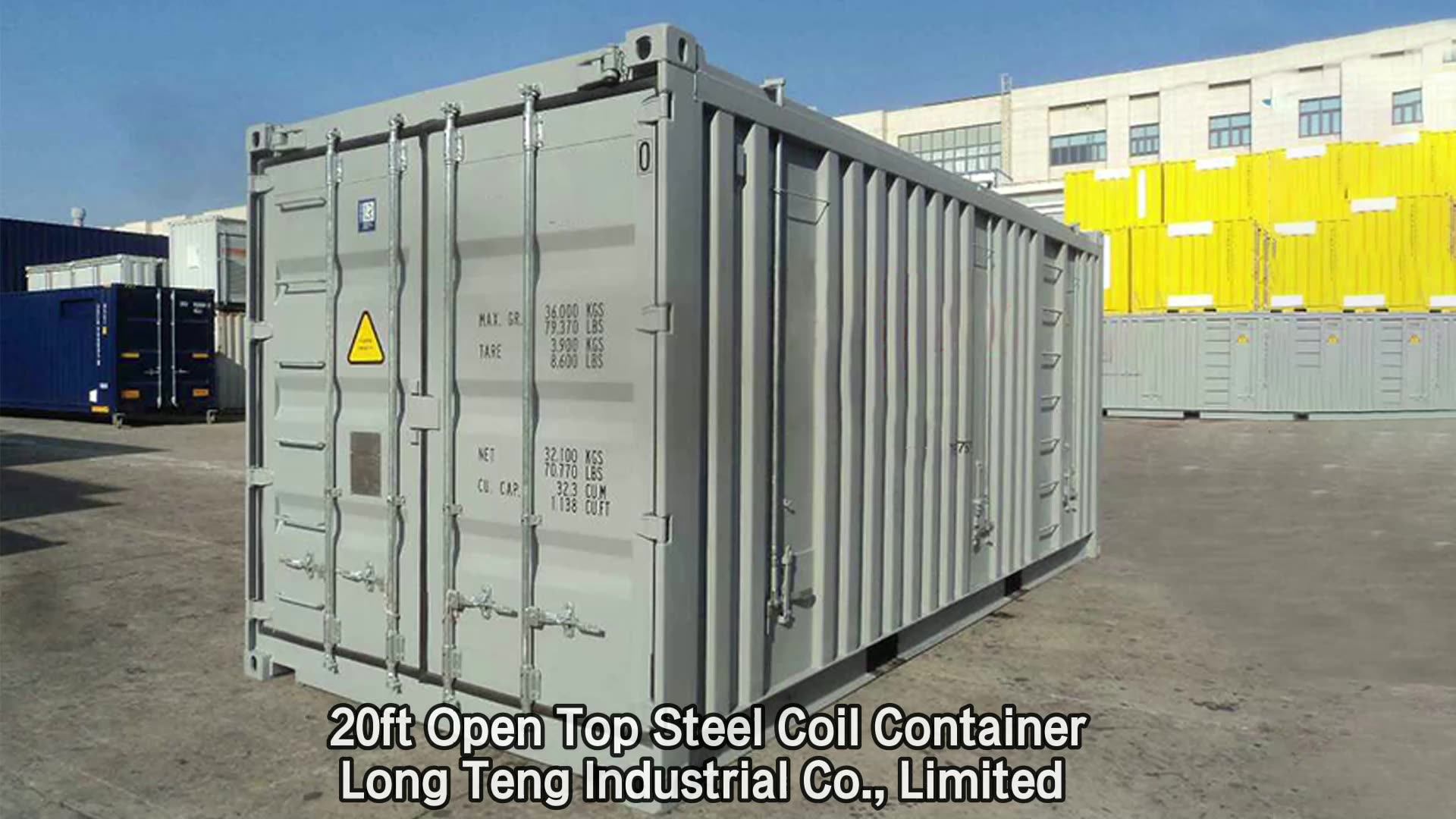 Stainless Steel Floor Hard Top 20 Feet Length 20ft Open Top Shipping ...