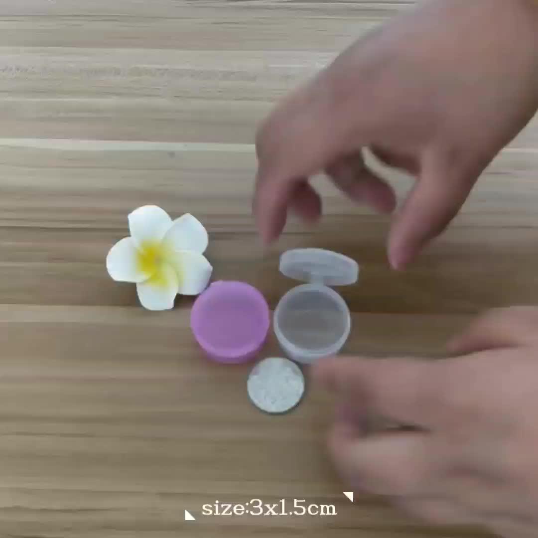 3cm Diameter 1.5cm Height Round Clear Pp Clear Rigid Snap Plastic Lock ...