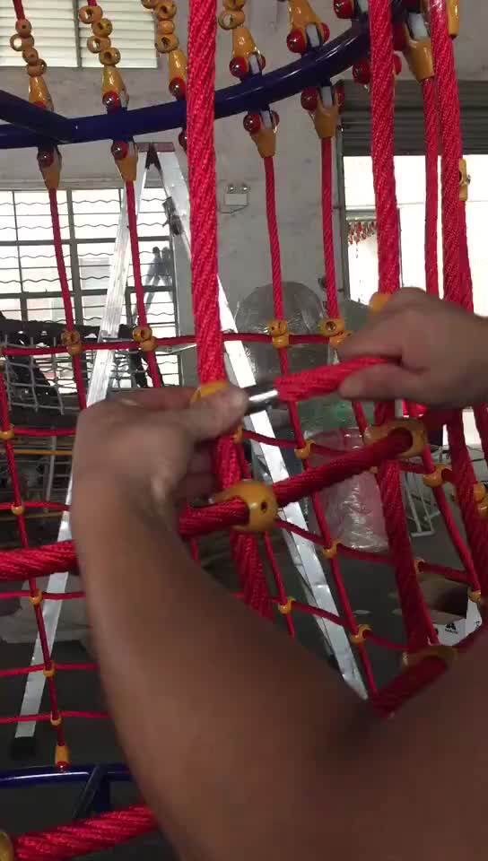 Wholesale Amusement Park Outdoor Steel Wire Rope Climbing Nets Spider ...