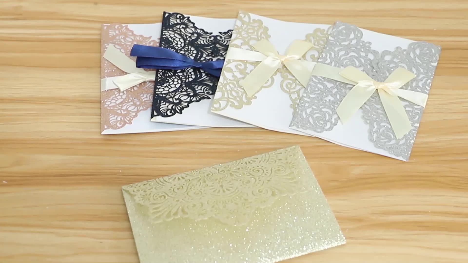 Wholesale Price Hollow Flower Wedding Invitation Covers Laser Cut ...