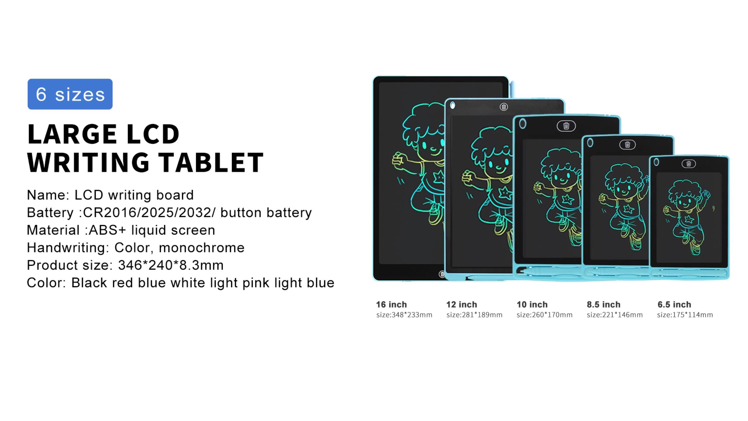 12 Inch Educational Toys For Kids Children Drawing Board Electronic ...