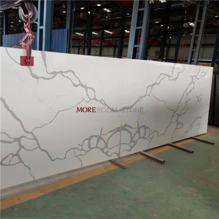 20mm Engineered Stones White Calacatta Quartz Slab - Buy Foshan ...