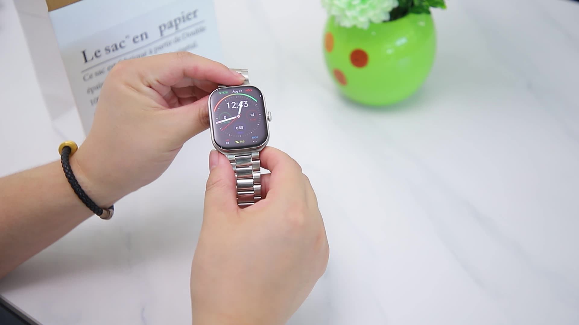 Waterproof Ip 68 Amoled Zinc Alloy Frame Relog Inteligente Smart ...