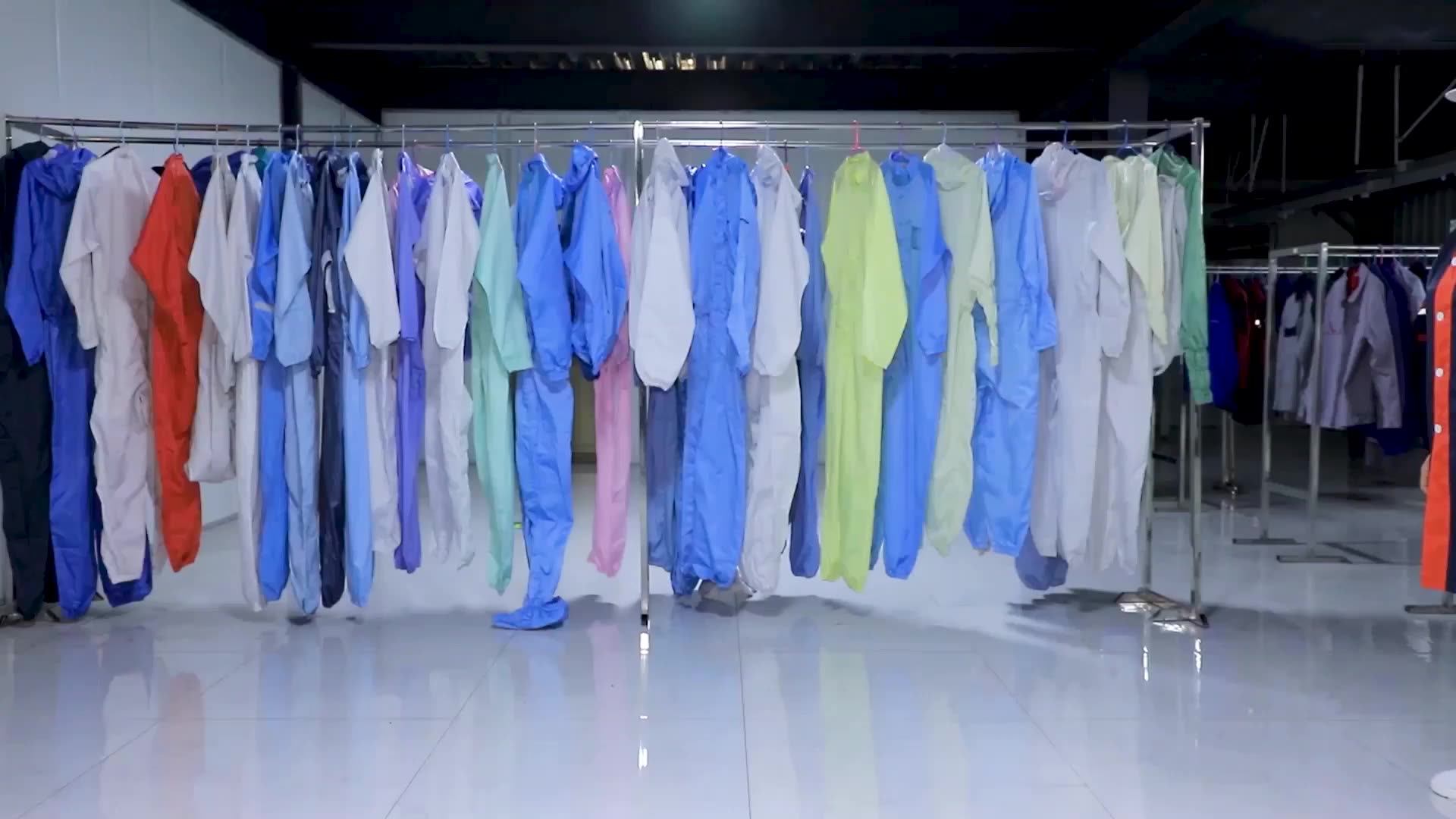 Custom Electrostatic Prevention Suit Esd Cleanroom Clothes Antistatic ...