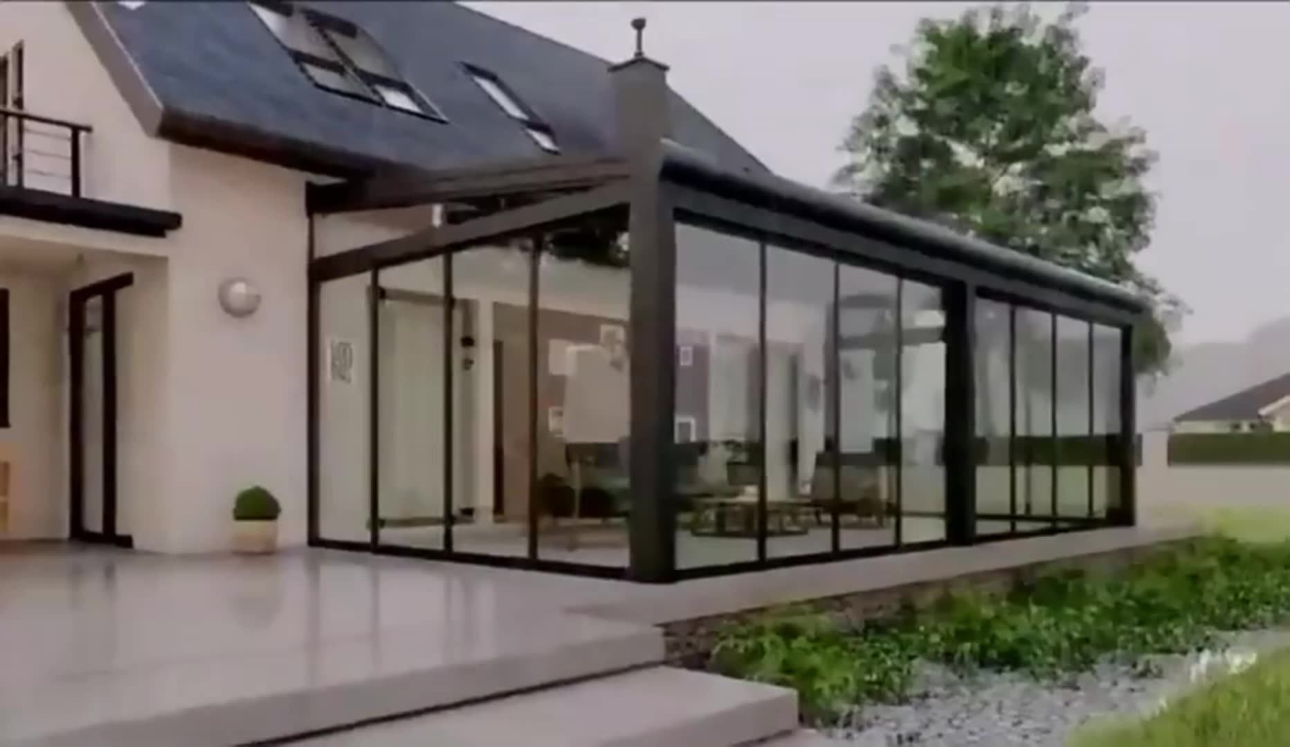 Movable Prima Sunroom Retractable Roof Porch Sun Room Above Ground Pool ...