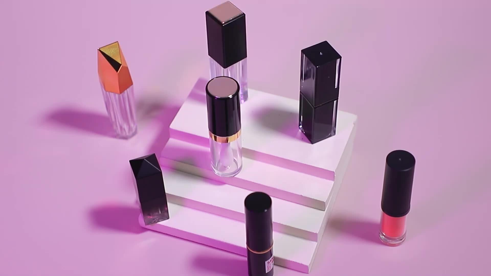 Luxury Lip Oil Packaging Gold Lip Gloss Tube Empty Lipgloss Tubes ...