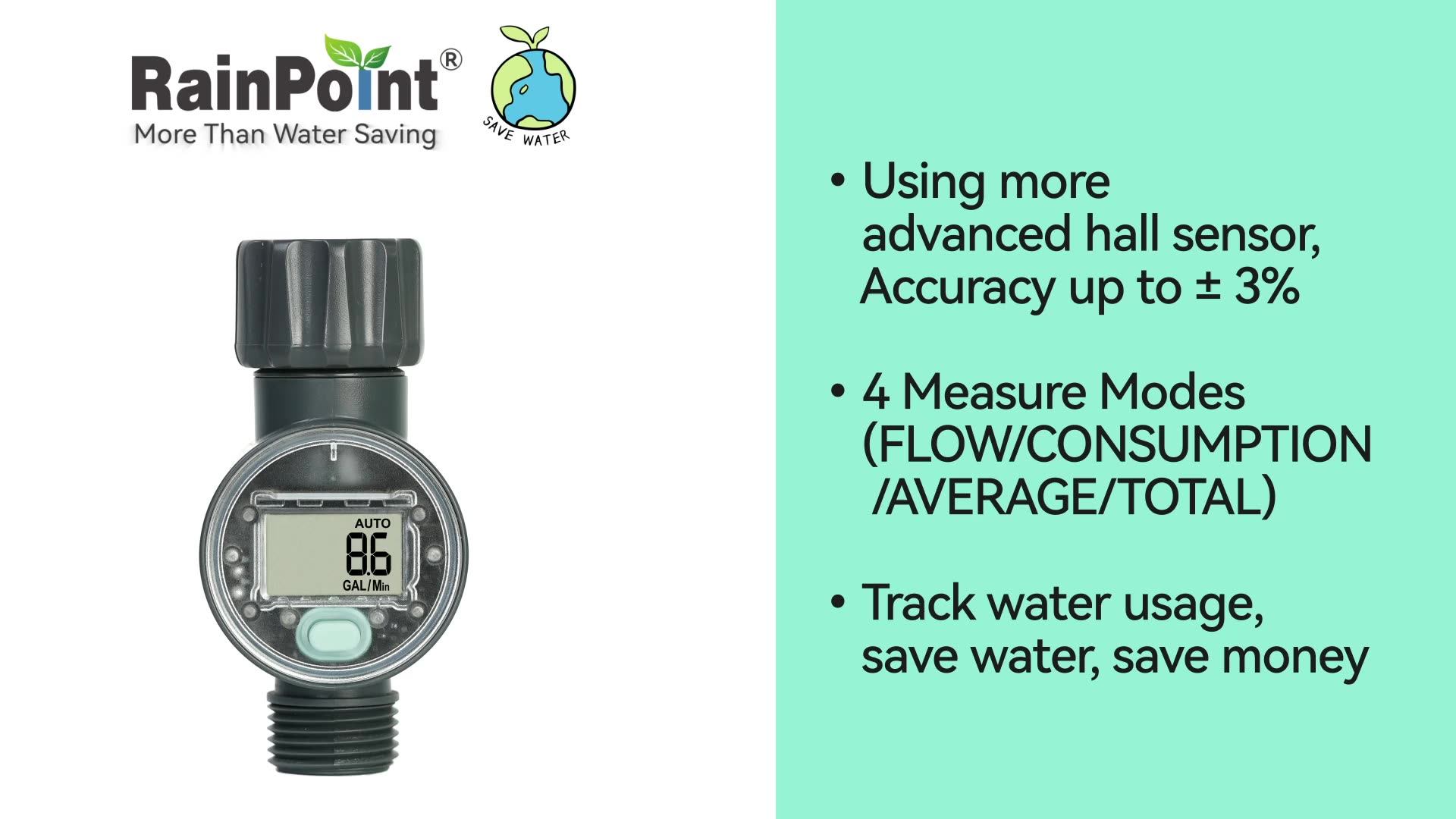 High Precision Water Flow Meter Measure Gallon/liter Consumption And ...