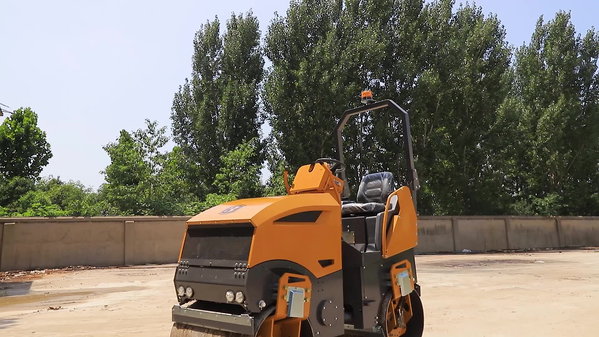 Construction Machinery Road Roller Mini Asphalt Double Drum Soil ...