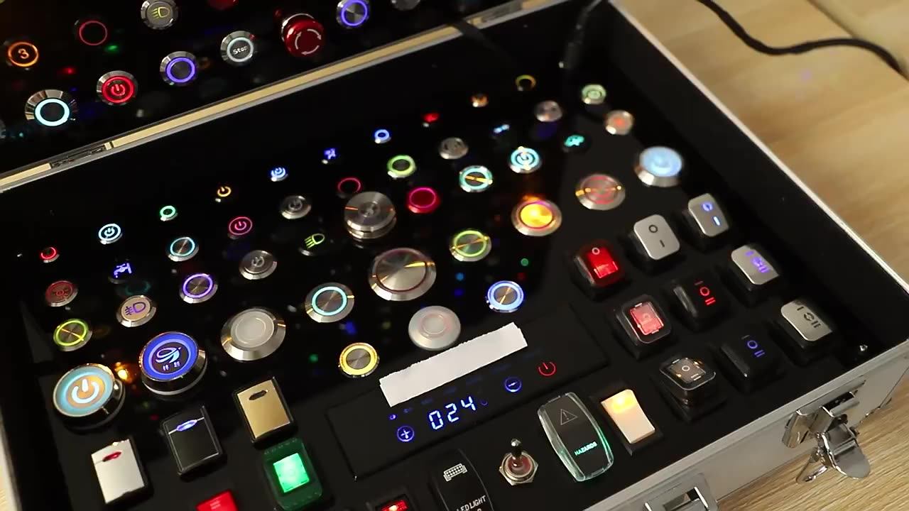 20a High Current 19mm Illuminated Stainless Steel Metal Button Switches ...