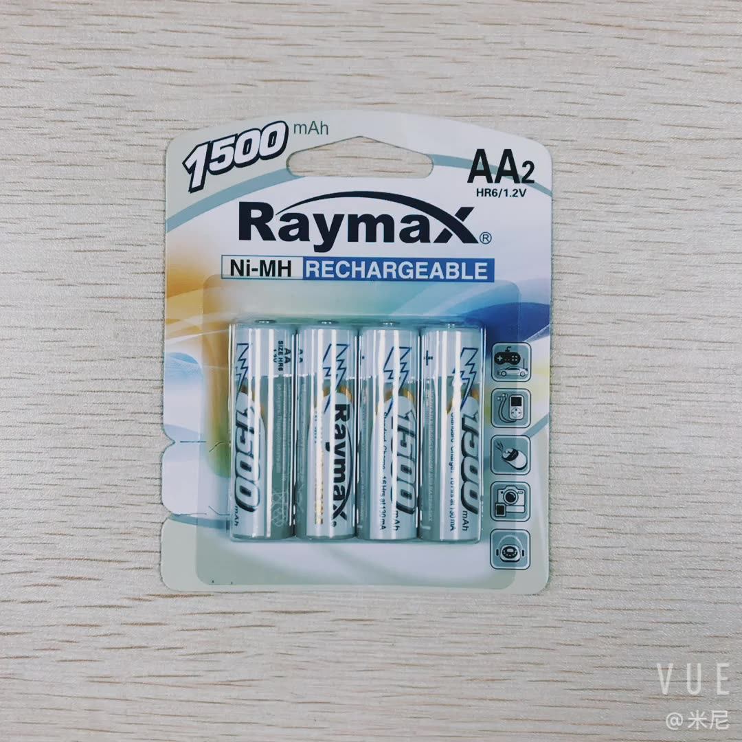 Raymax Satisfying Service Factory Supply Aa 1500mah 1.2v Ni-mh ...