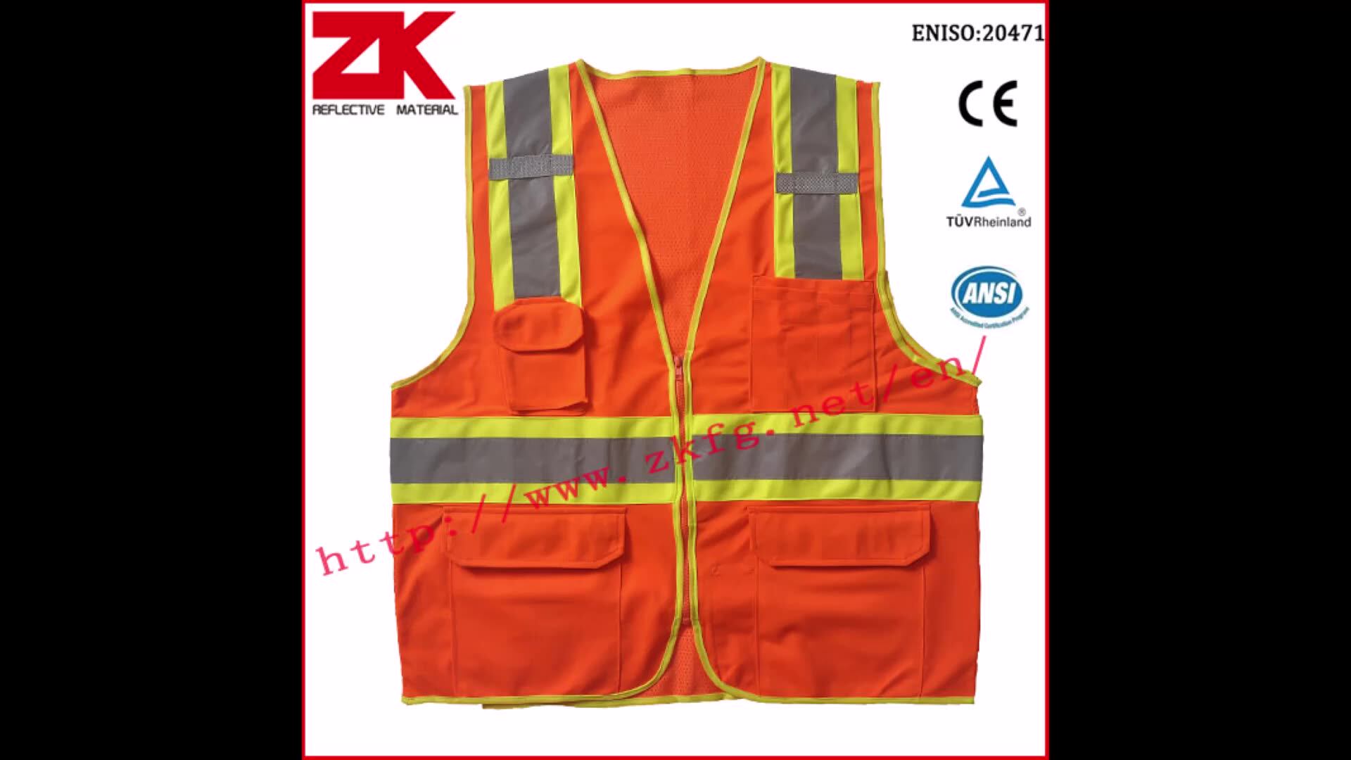 Hot Selling High Visibility Jacket Disposable Reflective Clothing ...