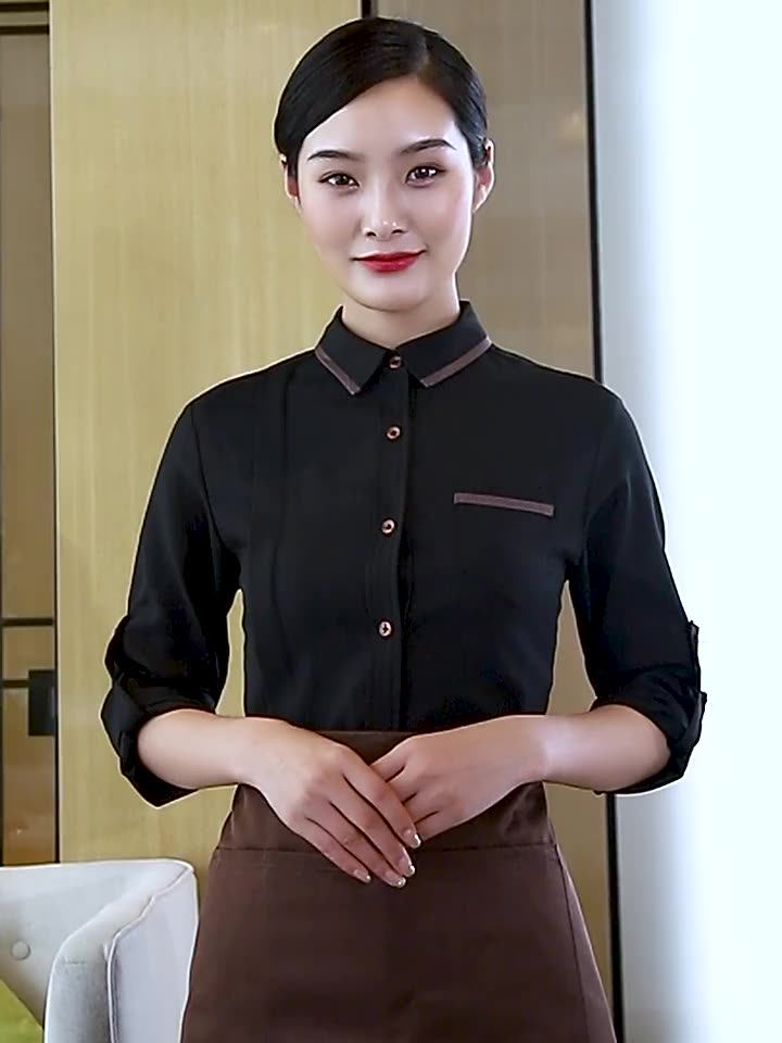 Wholesale Female Hotel Waiter Waitress Uniforms 2021 Chinese Western ...