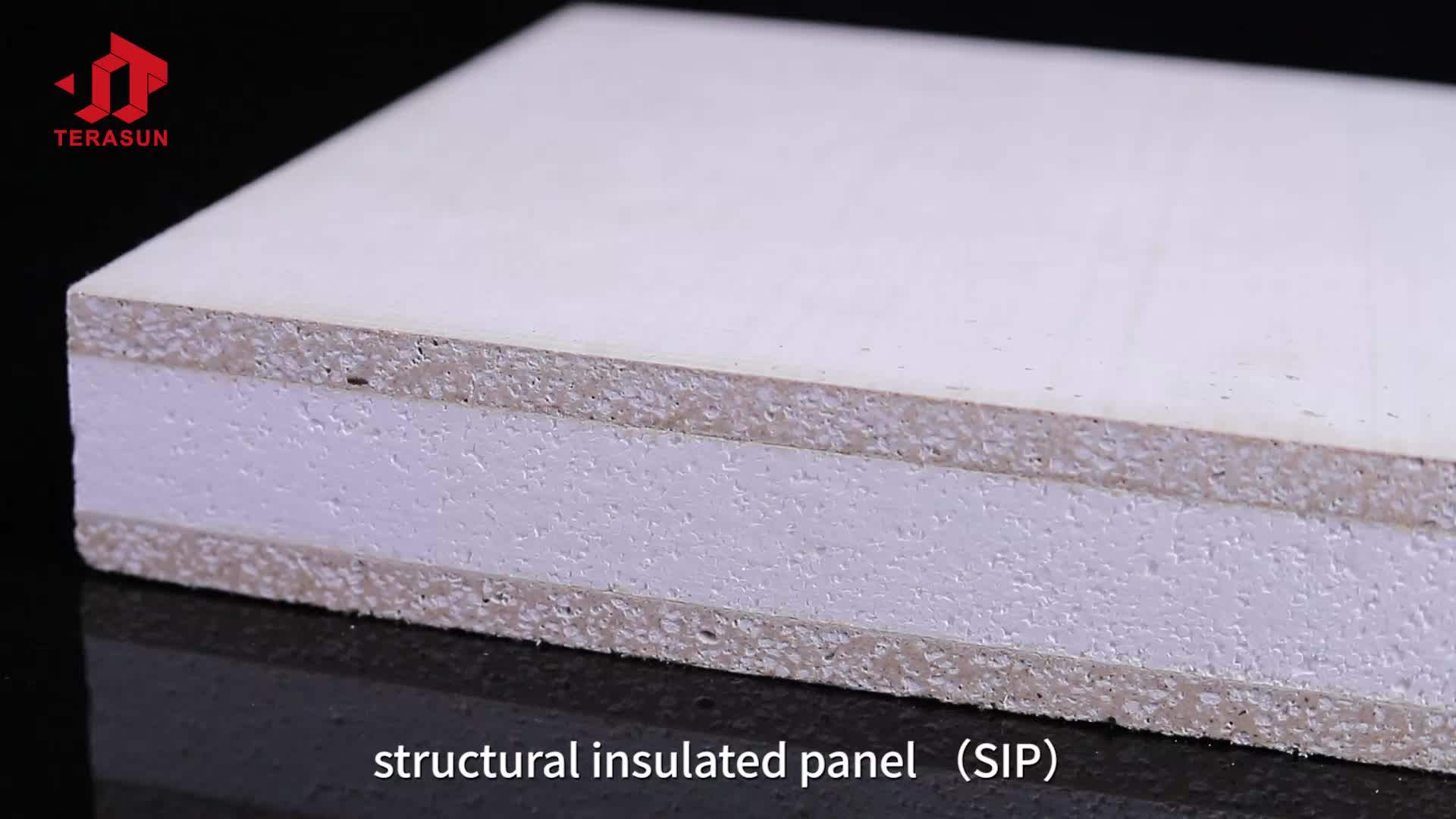 Soundproof Waterproof Sip Polystyrene Wall Panel Magnesium Oxide Mgo ...