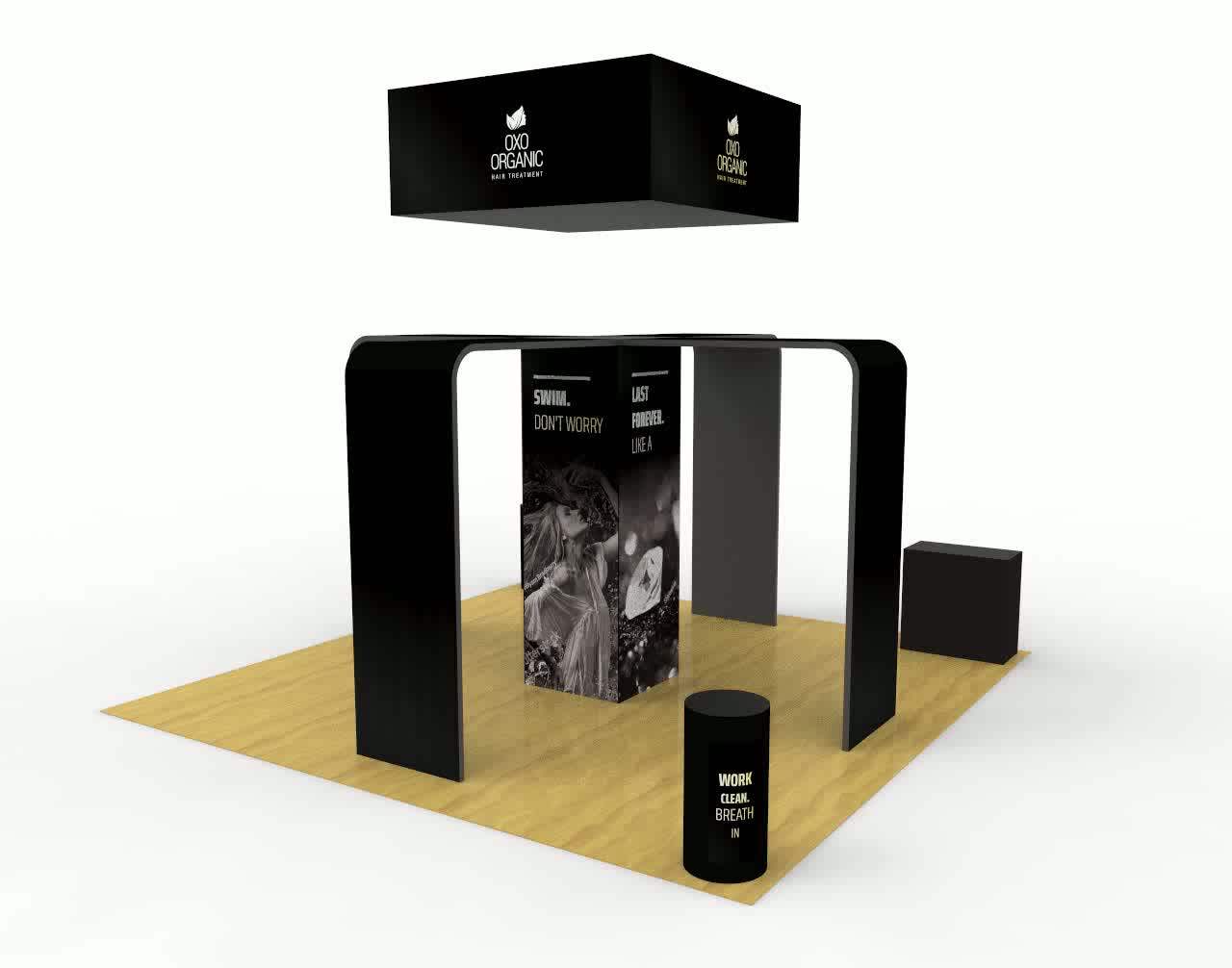 Expand Patented Display System Truss Trade Show Booth 6x8 Tradeshow ...